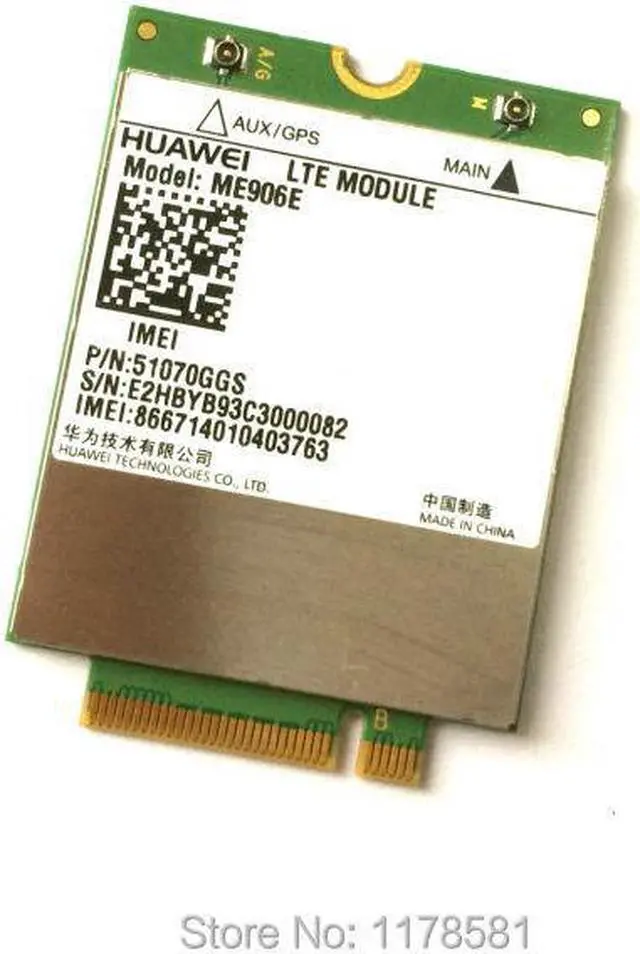 Unlocked ME906E + 2PCS IPX4 NGFF M.2 Antenna 100% FDD LTE 4G WCDMA GSM ...