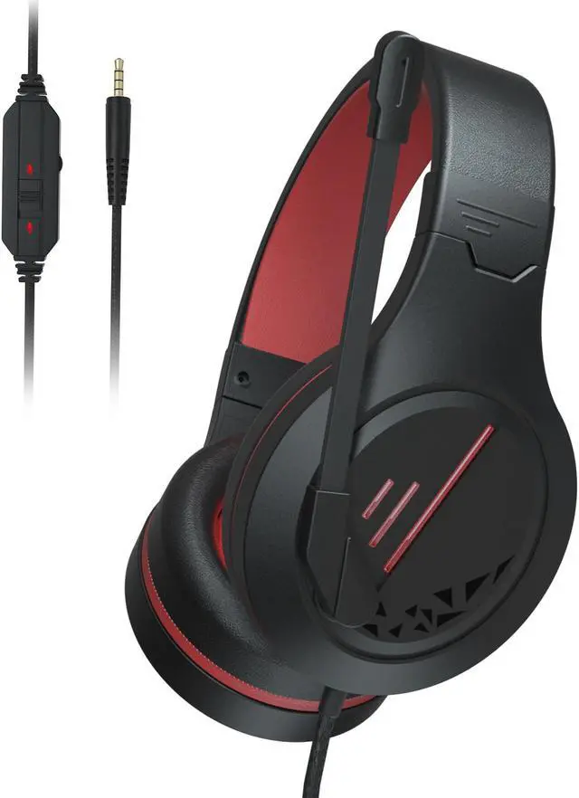 PS4 Gaming Headset Headset for Xbox One Anivia PC Headphone with Noise Canceling Mic Compatible with PC PS4 Xbox One Controller Mac Android iOS Laptop Smartphone Tablet MH601 RED Newegg