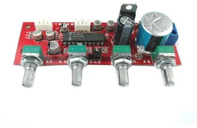 FOR LM1036 Tone Board With Treble Bass Volume Adjustment Pre-Amplifier ...