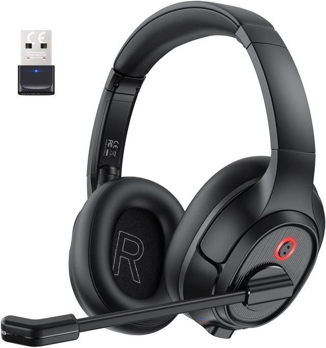 EKSA Wireless Headset with Mic for Work Bluetooth 5.0 Headset with AI Powered Noise Cancelling Microphone Bluetooth Wireless Headphones with Mic for Work PC Laptop Computer Office Zoom Newegg