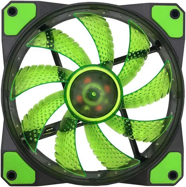 SA 120mm PC Cooling Computer 16dB Ultra Silent 15 LEDs Case Fan ...