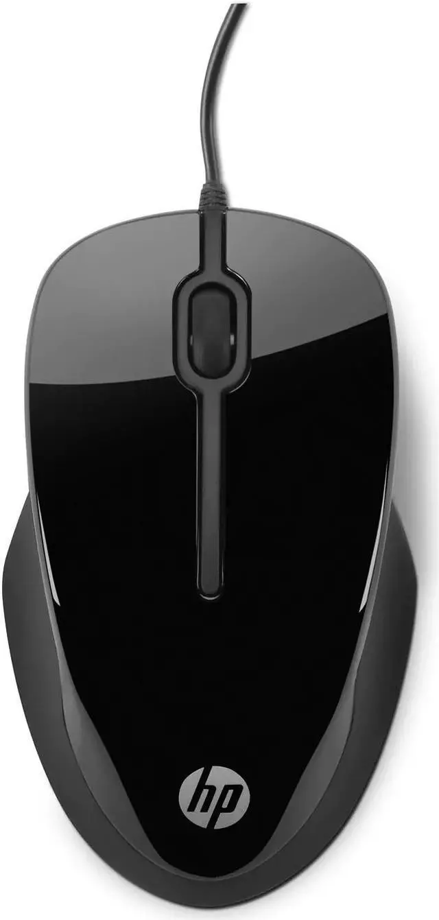 HP X1500 H4K66AA#ABL Black Wired Optical Mouse - Newegg.com