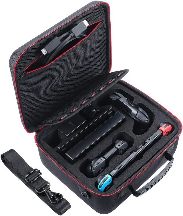 Hard Carrying Case Compatible with Nintendo Switch and Switch OLED Model 2021 Travel Case fit Switch Pro Controller Newegg