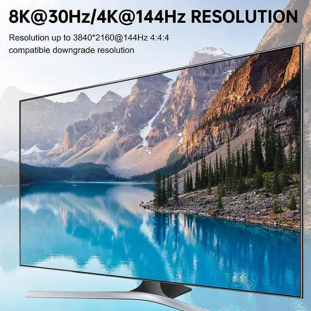 Dual Monitor Displayport KVM Switch DP1.4 8K @30Hz 4K@144Hz, DP ...