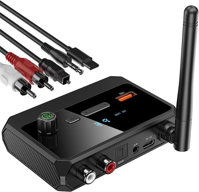 Bluetooth 5.3 Receiver for Home Stereo Low Latency HD Bluetooth Music Audio Adapter for Speakers Wired Speakers Home Music Streaming Stereo System Support Optical RCA AUX 3.5mm Newegg