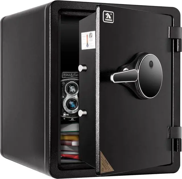 TIGERKING Fireproof Safe for 1 Hour Up to 1700°F with Fingerprint and ...