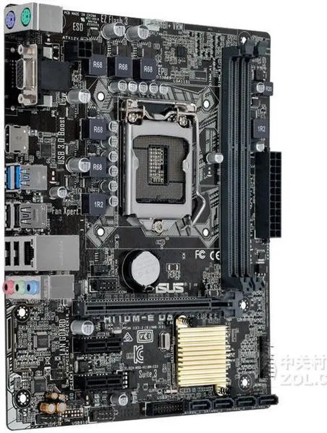 Refurbished: ASUS H110M-E D3 LGA 1151 DDR3 32GB Micro ATX Motherboard - Newegg.com