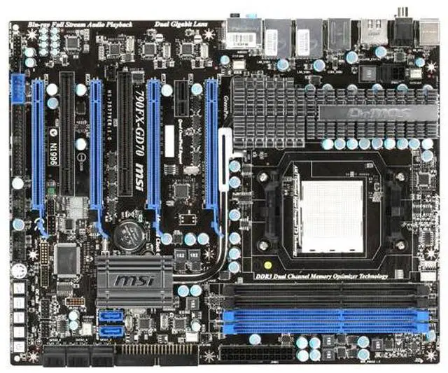 Refurbished: MSI 790FX-GD70 AMD 790FX Socket AM3 DDR3 16GB ATX ...