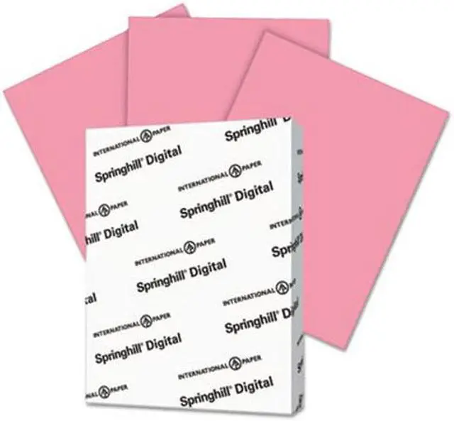 Springhill Digital Index Color Card Stock 90 lb 8 1/2 x 11 Cherry 250 ...