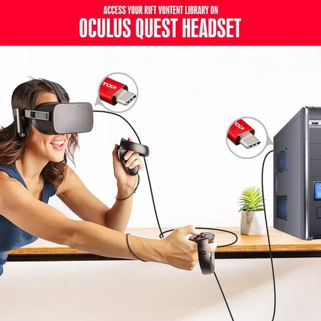 Quest Link Cable 10ft, RIITOP Oculus Quest2 Link Cable, High Speed Data ...