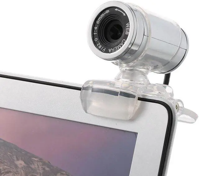 2.0 Webcam 5 Megapixel HD Camera Web Cam with MIC Clip-on 360 Degree ...