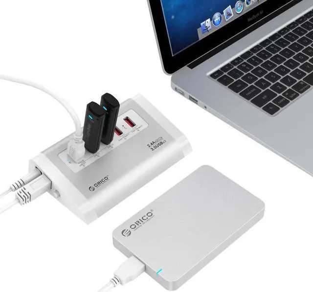 UH3C2-SV USB3.0 HUB 5Gbps High Speed with Charger for Mole Phone Tablet ...