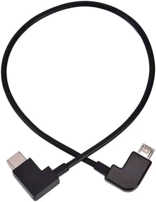 1PC Micro USB to Type C Micro USB Cable 90 Degree OTG Cable Cord For ...