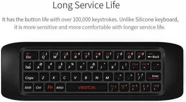 A+Viboton 2.4G Fly Air Mouse Raspberry Pi 3 Wireless Keyboard Remote ...