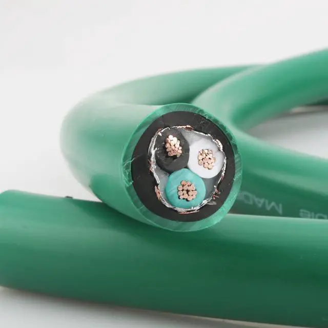 2328 5N Silver plated pure copper AC power cable hifi power core for ...