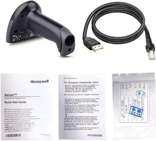 Honeywell Hyperion 1300G-2USB Handheld Barcode Scanner Reader Kit With ...