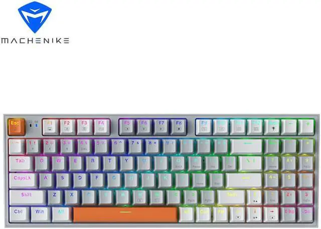 Machenike K500W Mechanical Keyboard Hot Swappable 94 Keys, 50% OFF