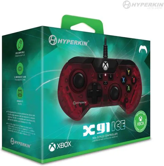 Hyperkin X91 Ice Wired Controller for Xbox Series X/Xbox Series S/Xbox ...