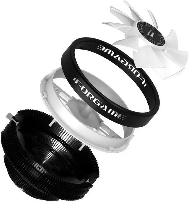 IFORGAME T300 RGB CPU Air Cooler, High Airflow Hydraulic Bearing, PWM ...