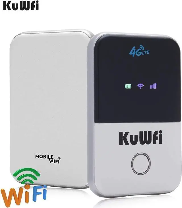 KuWFi 4G LTE Mobile WiFi Hotspot Unlocked Travel Partner Wireless 4G ...