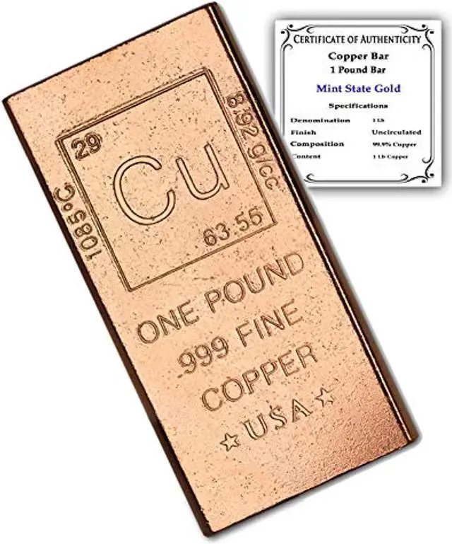One Pound Copper Bullion