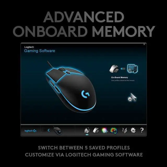 Logitech G PRO Hero Wired Gaming Mouse, 12000 DPI, RGB Lightning, Ultra ...