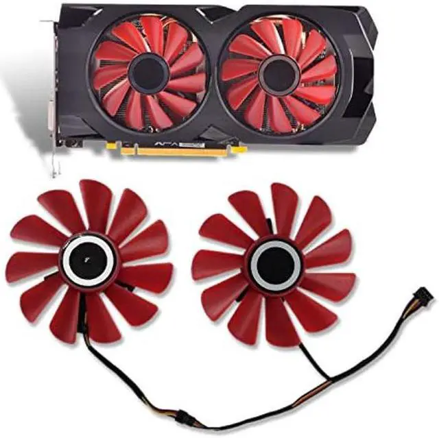 Cavabien 2PCS/lot 87mm FD10U12S9-C 4Pin GPU Graphic Card Cooler Fan ...