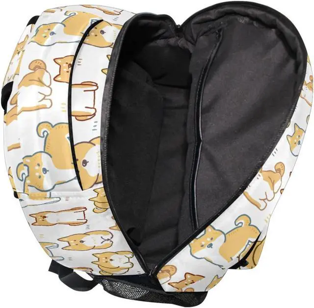 JIPONI Shiba Inu Dog Backpack For Women Men, Student School Bag Bookbag ...