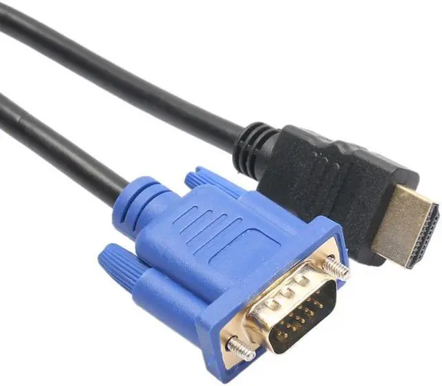 1.8M 6FT Gold Male To VGA HD-15 Male 15Pin Video Adapter Cord Cable For ...