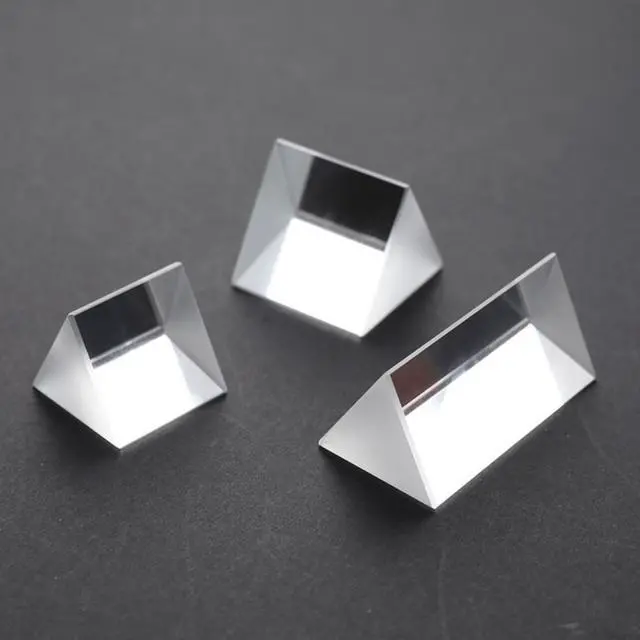 30*30*30*30mm Triangular Prism Rainbow Prisma Crystal Glass ...