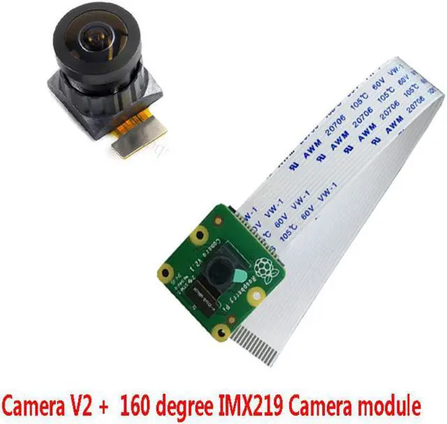 Raspberry Pi Camera V2 and 160 degree IMX219 Camera Module 8mp together ...