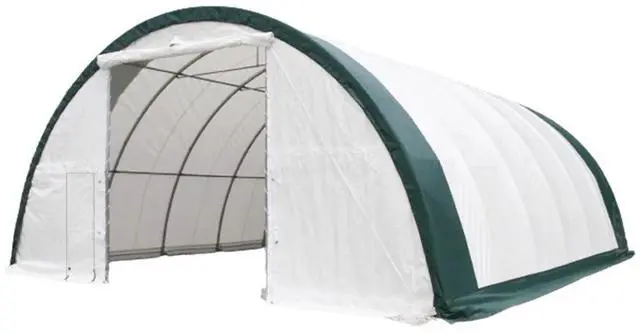 Single Truss Arch Storage Shelter W30'xL40'xH15' 11oz PE - Newegg.com
