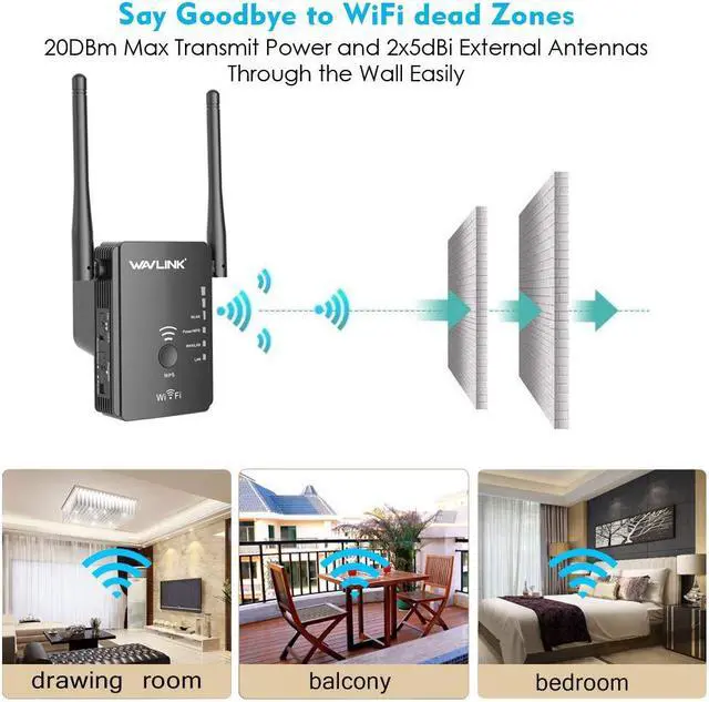 N300 Universal Range Extender/Wireless Router With 2 External Antennas ...