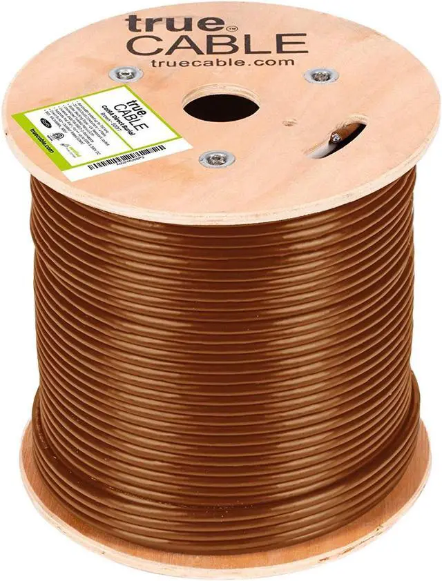 trueCABLE Cat6A Direct Burial, 500ft, Waterproof, Outdoor Rated CMX ...