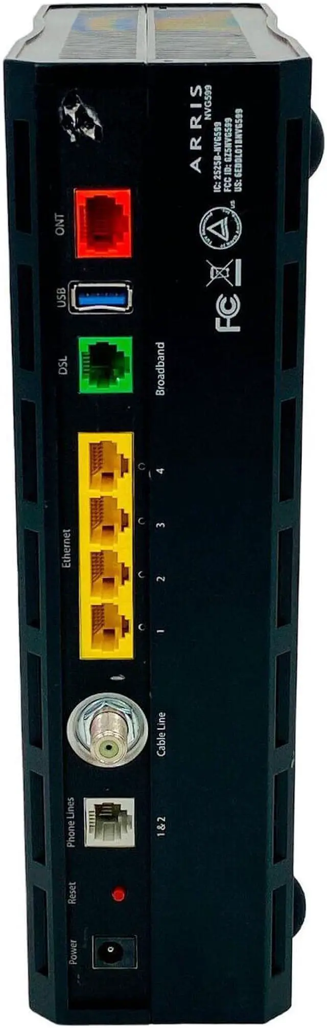 Refurbished: ARRIS Frontier NVG443B Dual Band Wi-Fi DSL Router 599049 ...