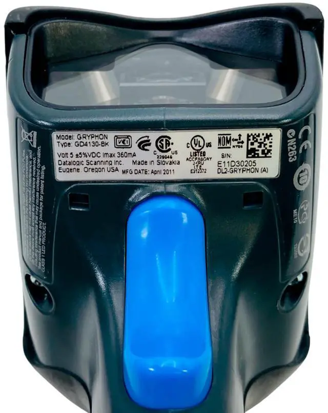 Refurbished: Datalogic Gryphon GD4130-BK Corded Barcode Scanner Reader ...