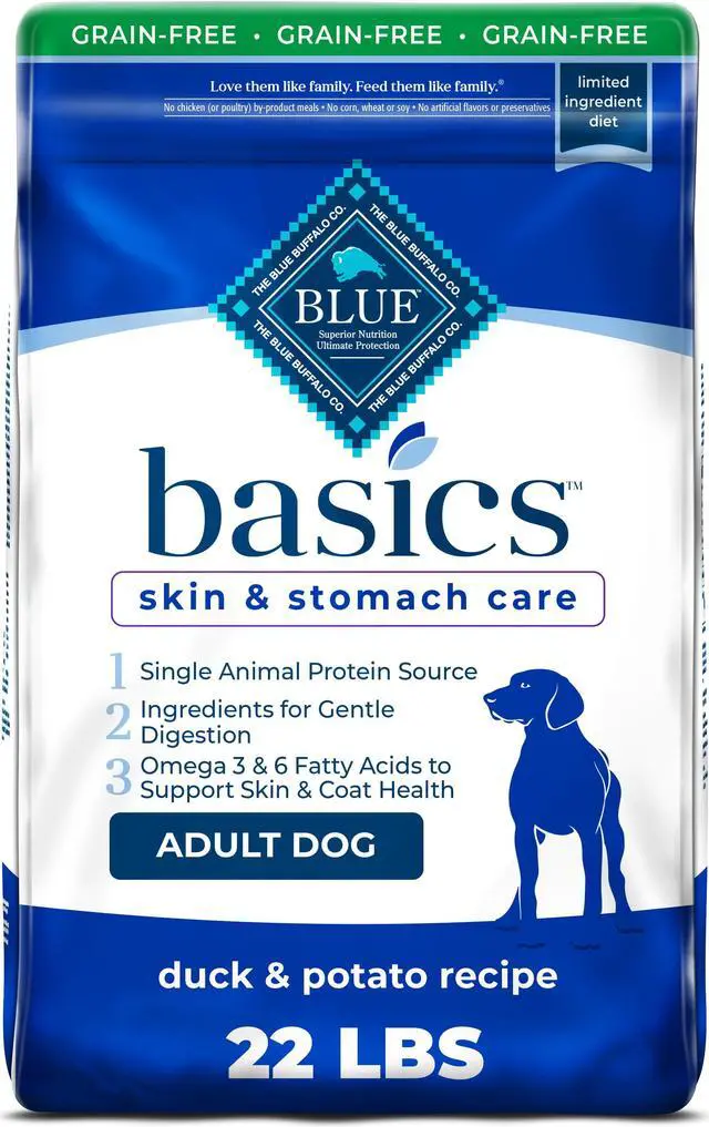 BLUE BUFFALO Basics Skin Stomach Care Turkey Potato Recipe