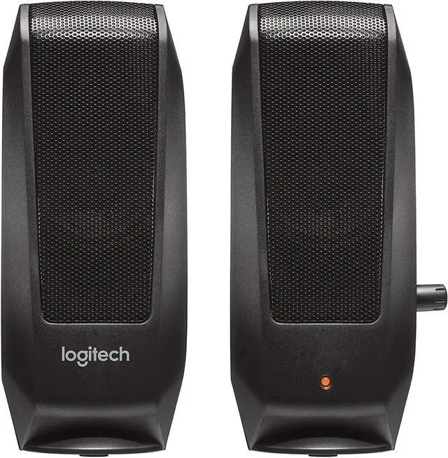 Logitech S120 2.0 Stereo Speakers - Black, Compact Size, 2.2 Watt ...