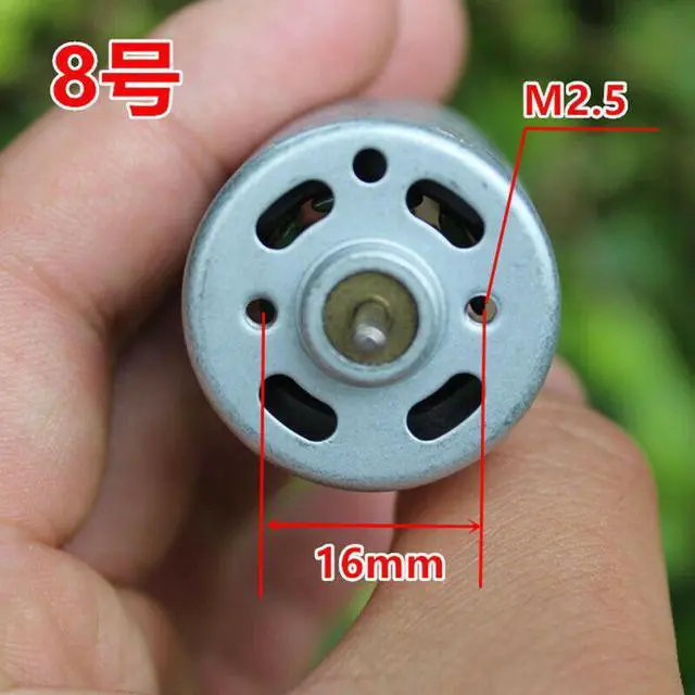 Micro RS-365SH Motor DC 12V-24V 11000RPM High Speed Dual 2.3mm Shaft ...