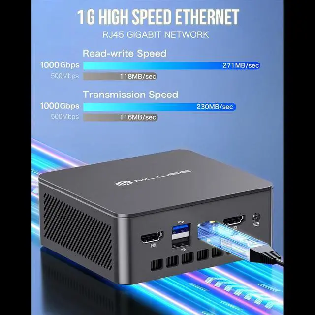 MLLSE G3 Mini PC Mini Desktop Computer with Intel Alder Lake N100 Quad ...