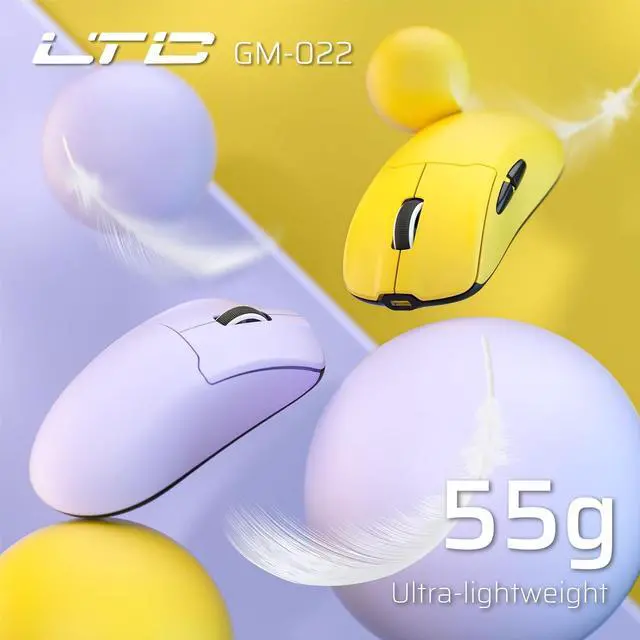 LTC GM022 Ultralight 3-Mode Wireless Gaming Mouse with RGB Charging ...