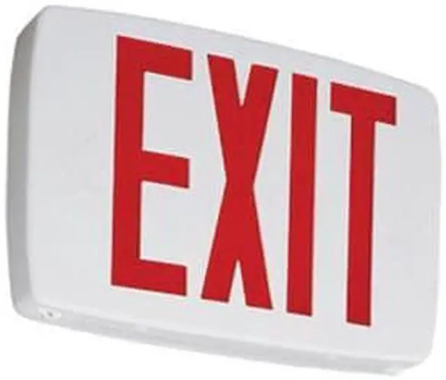 Cooper Sure-Lites Red Lettering Polycarbonate LED Exit Sign APX7R ...
