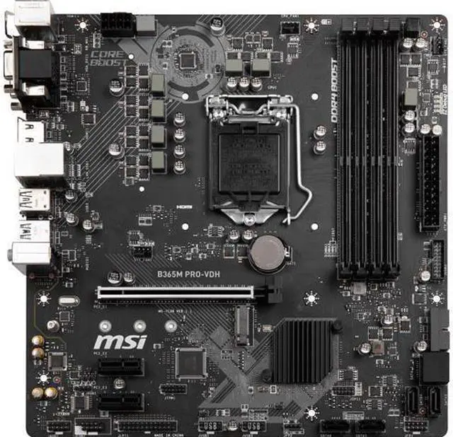 Refurbished: MSI PRO B365M PRO-VDH LGA 1151 (300 Series) Intel B365 ...