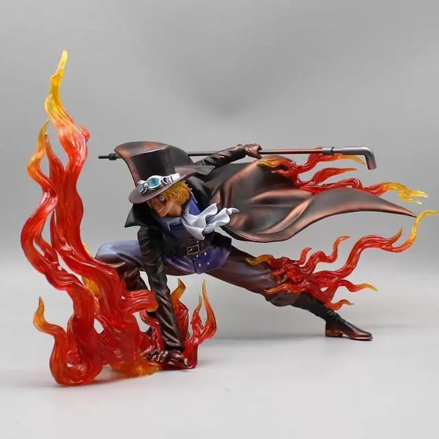 24cm One Piece Sabo Figure Iu Fire Fist Sabo Anime Figures Revolutionary Army GK Figurine Statue Model Doll Collectible Toy Gift With Box Newegg