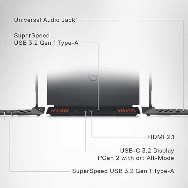 Dell G15 5530 Gaming Laptop - 15.6" FHD 120Hz Display, Intel Core i7-13650HX, NVIDIA GeForce RTX ...