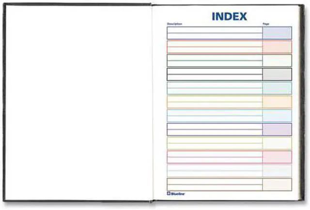 Blueline Business Notebooks Black 9.25x7.25 192 Sht Ruled A9 Pack Of 5 ...