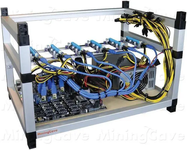 Crypto Mining Rig Kit 6 GPU PSU 2000W MiningCave - Newegg.com