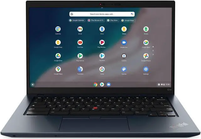 Lenovo ThinkPad C14 Chromebook Intel Laptop, 14" FHD IPS,12th ...