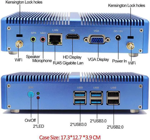 mini pc computer windows 10pro core i3-4010U/5005U i5-4200U i7-4500U ...