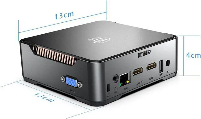 Mini PC Celeron J3455 8GB 128GB Windows 10 Pro Key Gaming Computer,Dual ...